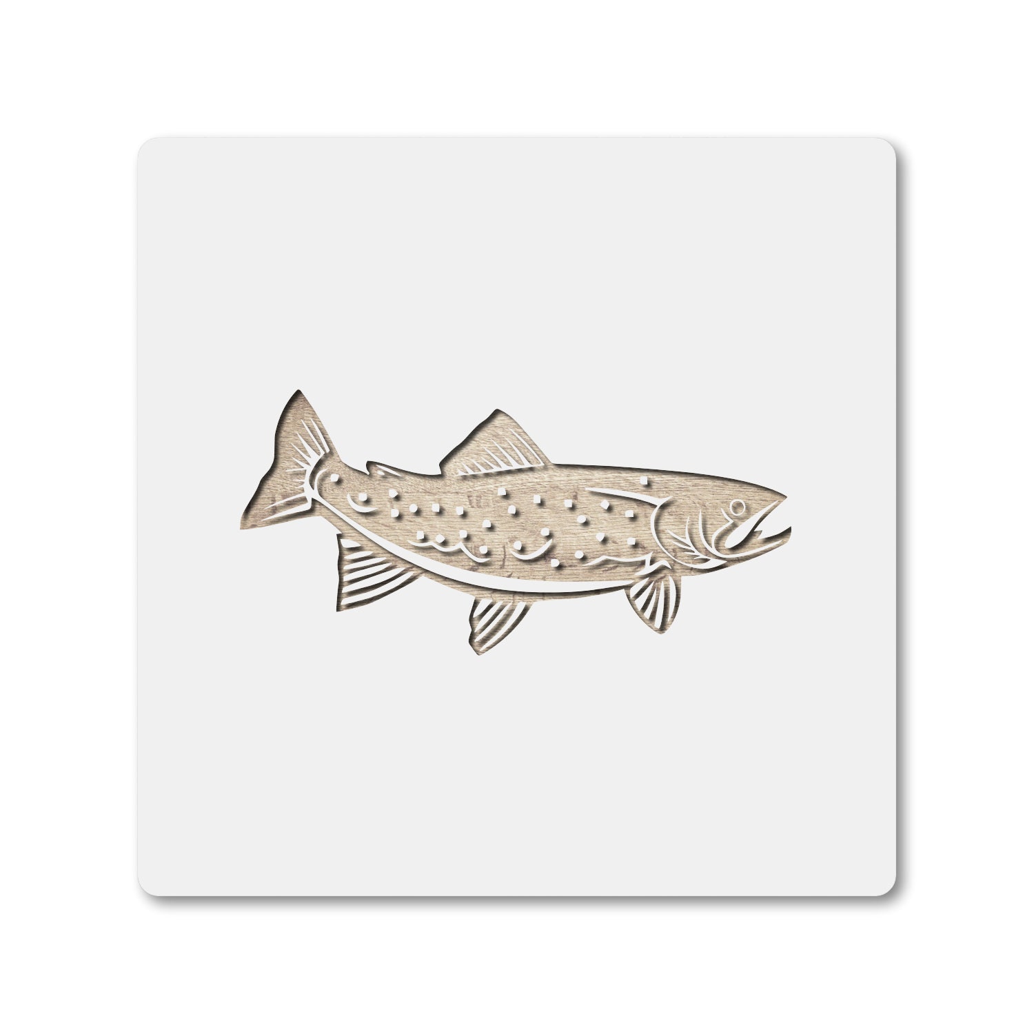 Trout Fish Stencil Plastic Mylar Stencil for Painting Walls | Etsy