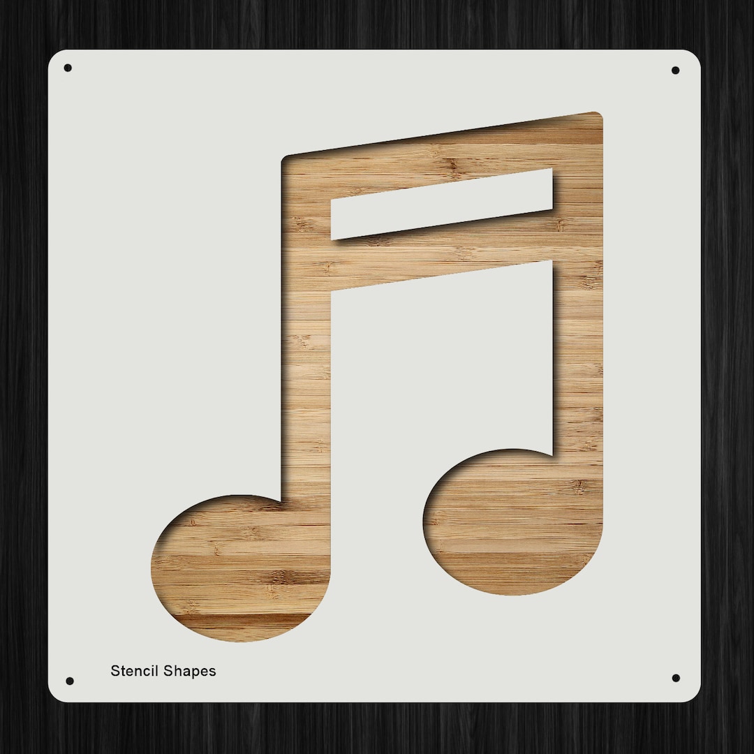 Musical Note Music Player Note Musical Plastic Mylar Stencil Painting ...