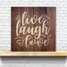Live Laugh Love Stencil Plastic Mylar Stencil for Painting - Etsy