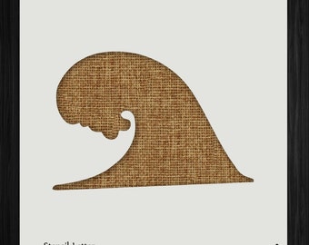 Wave stencil | Etsy