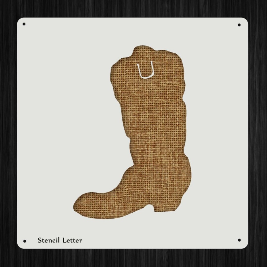 Cowboy Boot Style 14, DIY Plastic Stencil Acrylic Mylar Reusable - Etsy