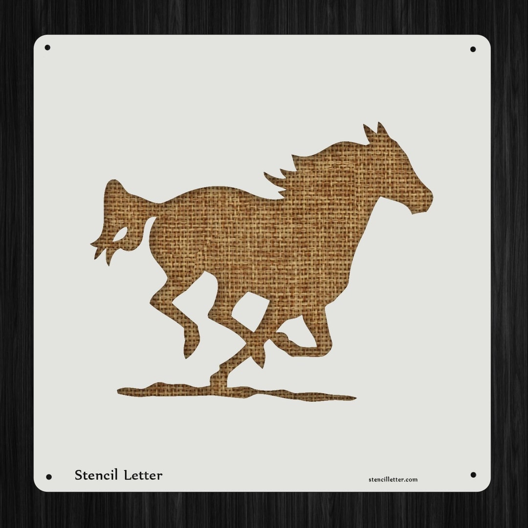 Running Horse 1 Style 2293 DIY Stencil Plastic Acrylic Mylar Reusable ...