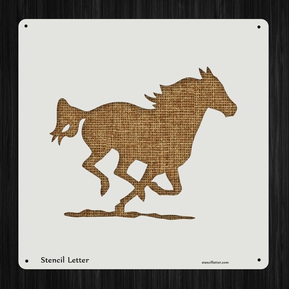 Running Horse Stencil
