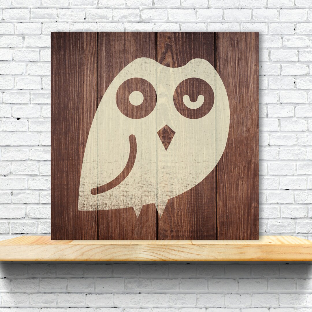 Owl Wink Stencil Plastic Mylar Stencil for Painting Walls - Etsy