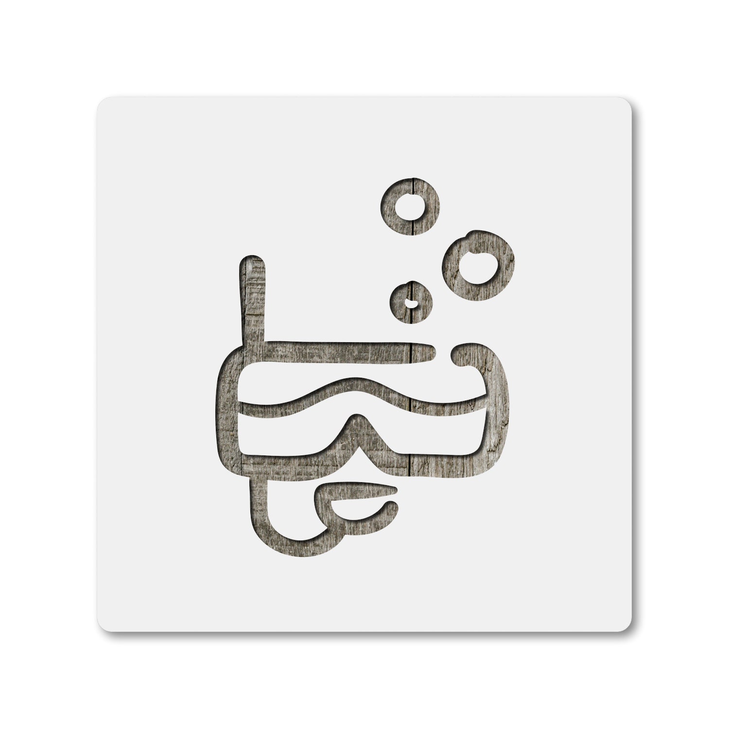 Diving Mask Stencil Plastic Mylar Stencil for Painting - Etsy