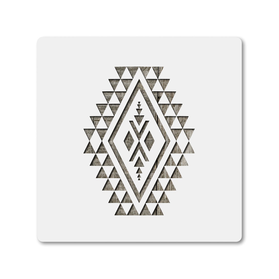Mexican American Aztec Tribal, Aztec Mylar Stencil Reusable for Crafts ...