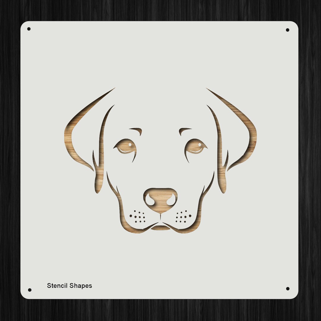 Dog Labrador Plastic Mylar Stencil Painting, Walls, Crafts, Signs ...