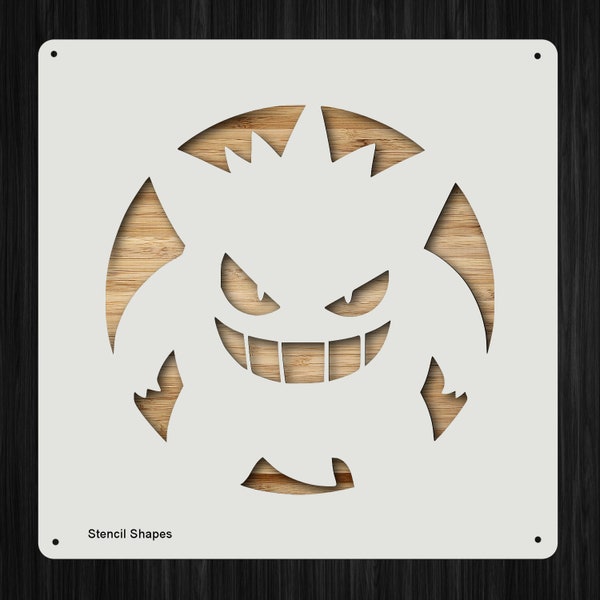 Gengar Stencil - Etsy