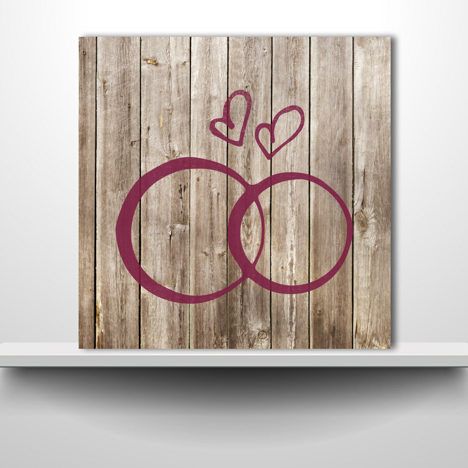 Wedding Ring Stencil Plastic Mylar Stencil for Painting - Etsy