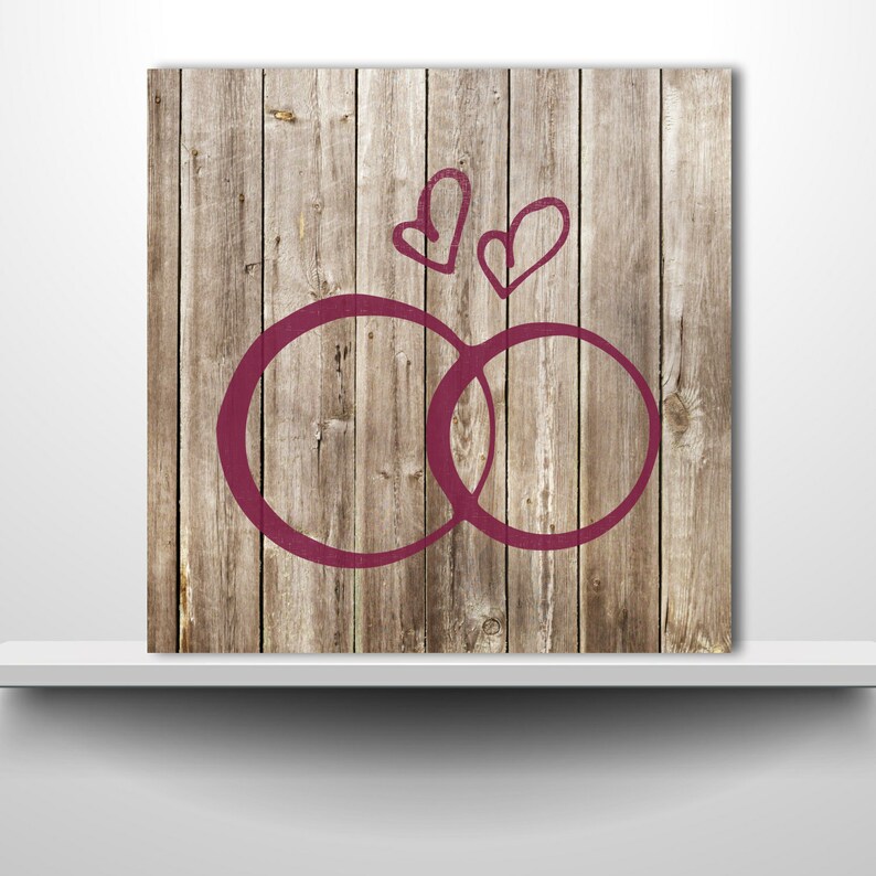 Wedding Ring Stencil Plastic Mylar Stencil for Painting - Etsy