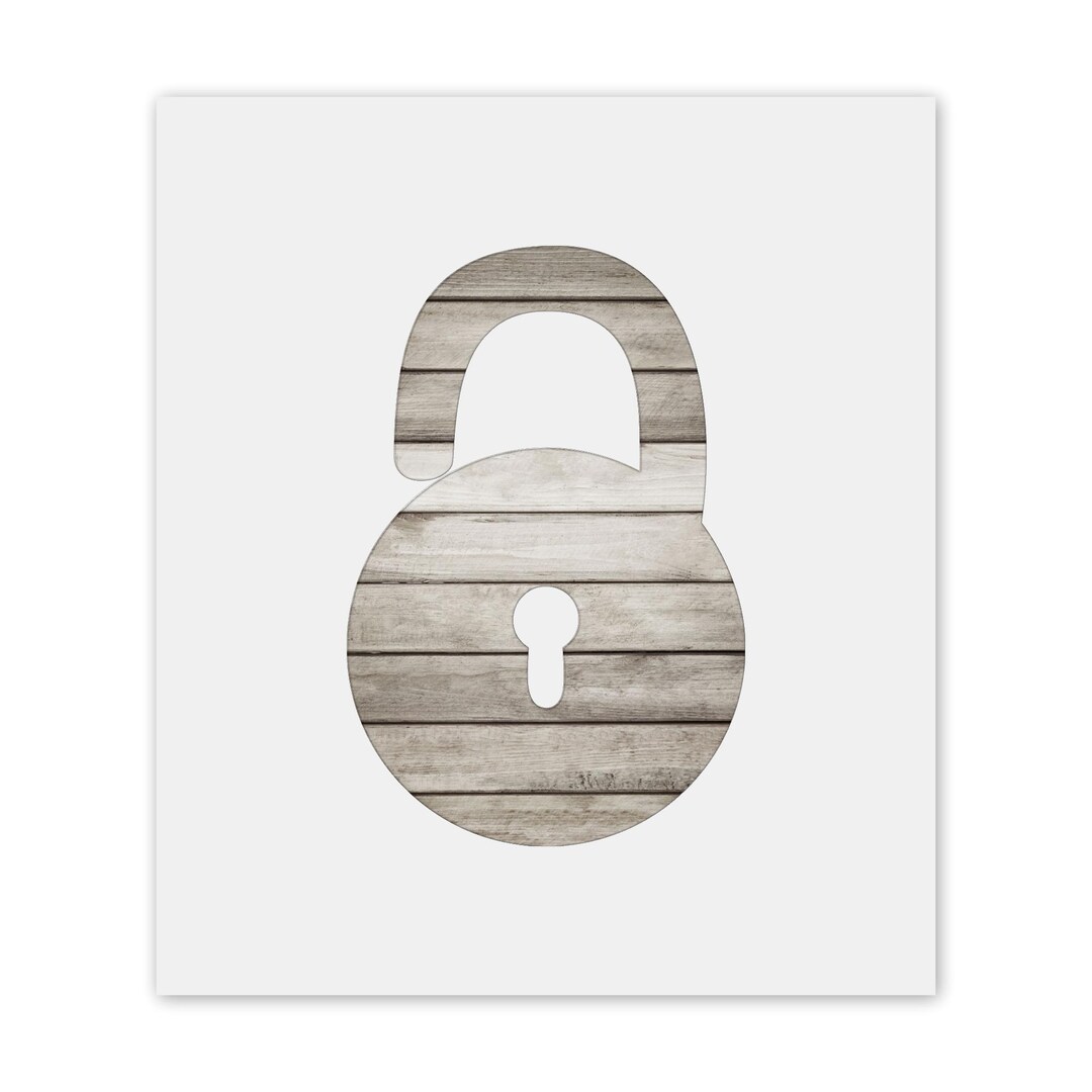 Mylar Stencil Lock Craft Template for Paper Wood Fabric Canvas Airbrush ...