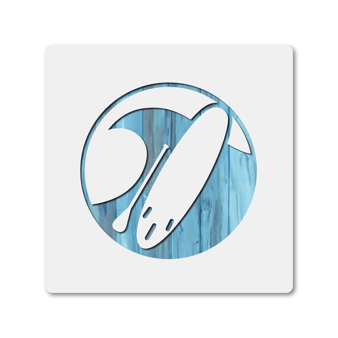 Paddle Surfing Surf Shred Style 1832125 DIY Plastic Stencil Acrylic ...