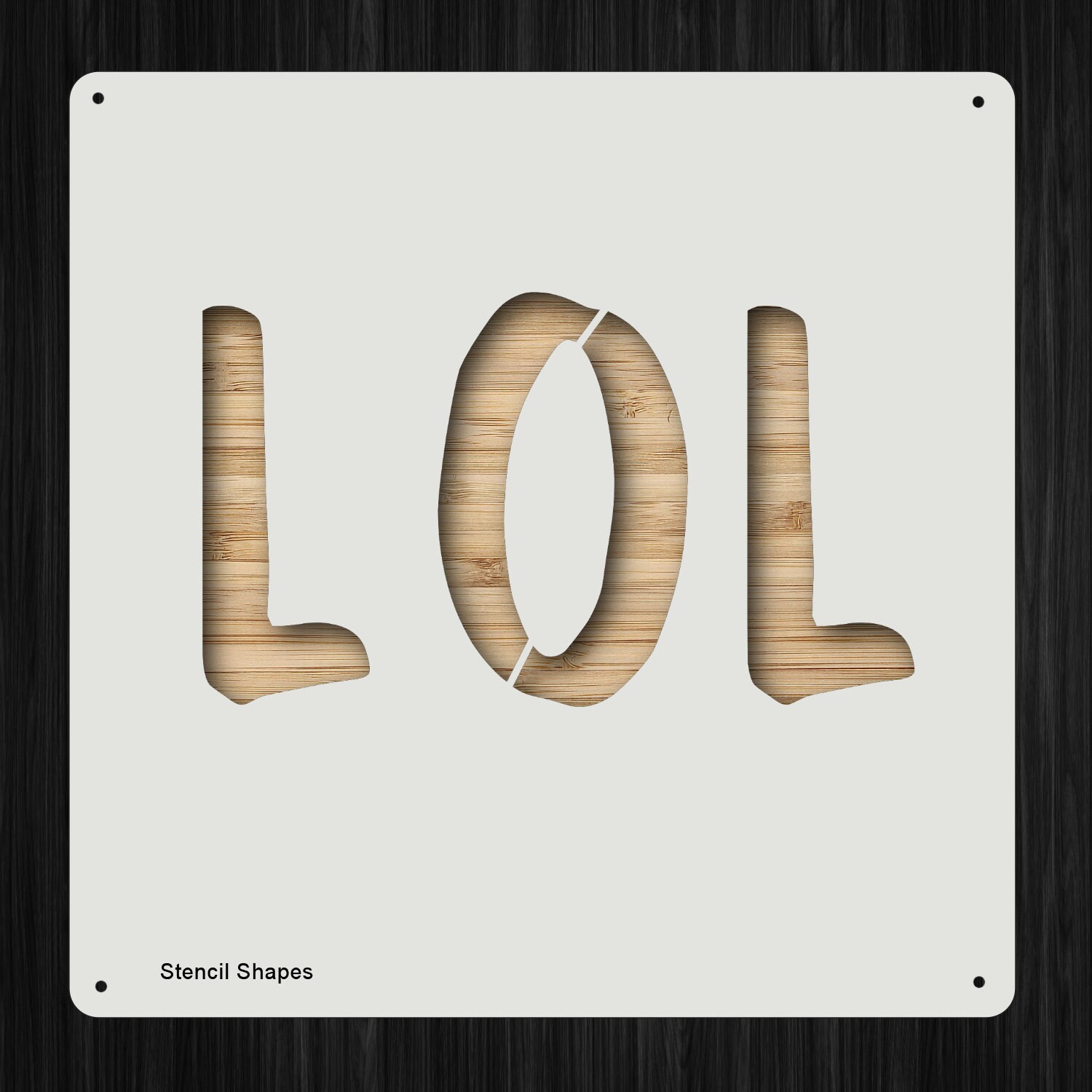 LOL Text Message Laugh Out Loud Text DIY Plastic Stencil - Etsy