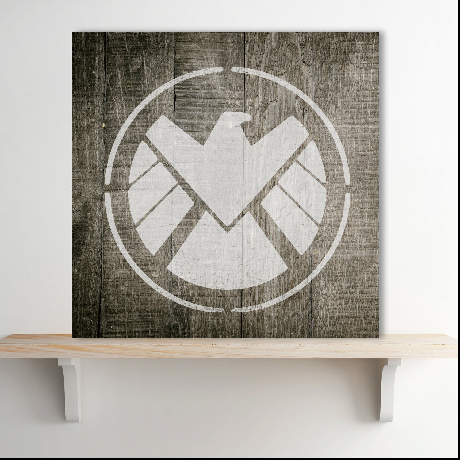 S.h.i.e.l.d Marvel Stencil Plastic Mylar Stencil for | Etsy