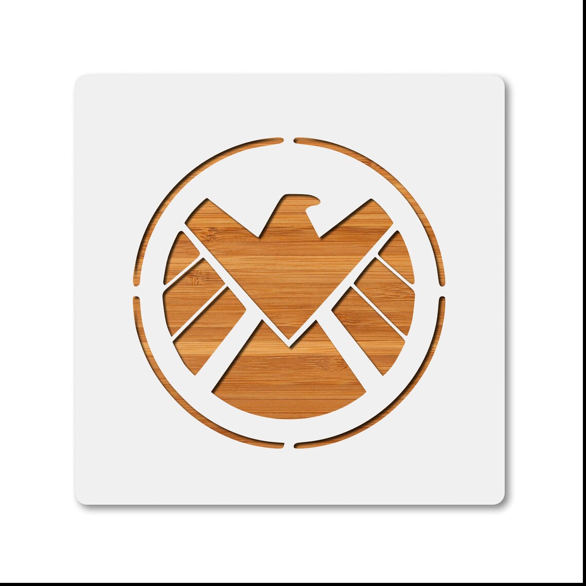 S.h.i.e.l.d Marvel Stencil Plastic Mylar Stencil for | Etsy