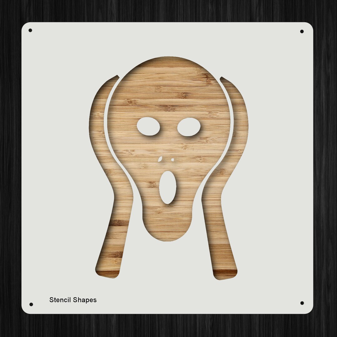 Scream Alien, Stencil Plastic Mylar Stencil for Painting, Walls, Crafts ...