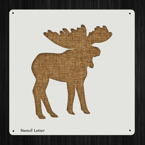 Moose Style 175 DIY Plastic Stencil Acrylic Mylar Reusable | Etsy