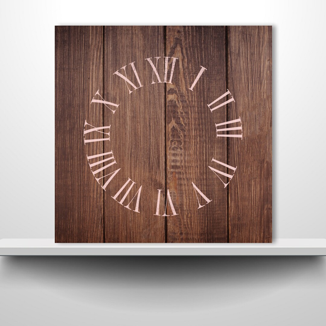 Roman Numeral Clock Face Numbers Stencil Plastic Mylar - Etsy