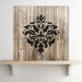 Damascus Lace Damasc, Stencil Plastic Mylar Stencil for Painting, Walls ...