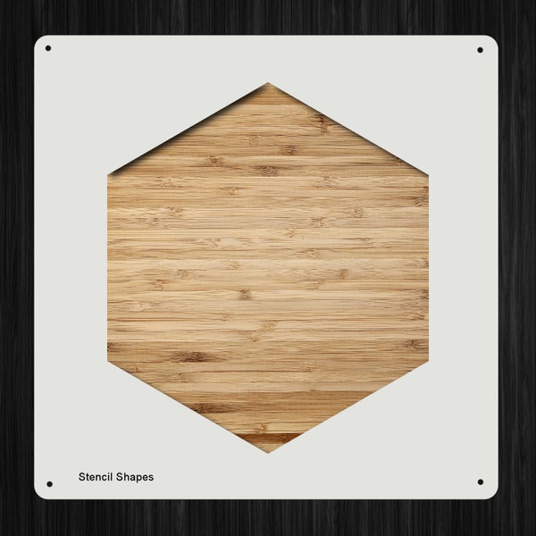 Hexagon Stencil Painting - Etsy