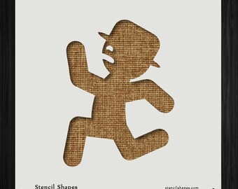 Running Man 100 Stencil - Etsy