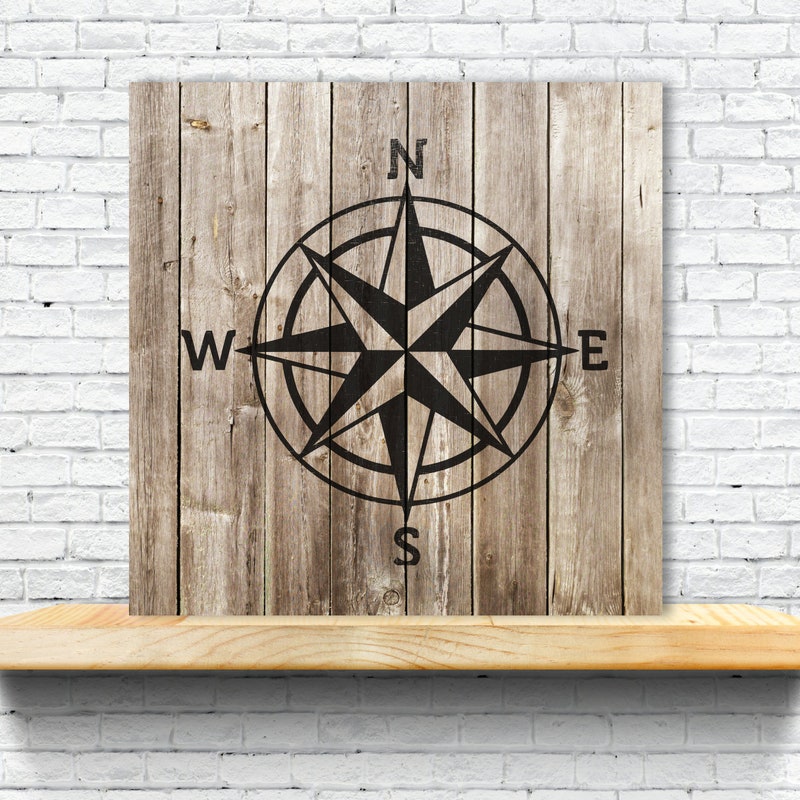 Compass Rose Stencil - Etsy