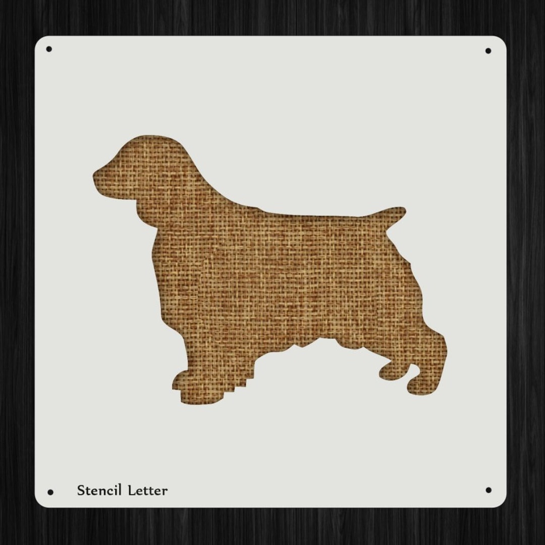 Welsh Springer Spaniel Dog Style 852, DIY Plastic Stencil Acrylic Mylar ...