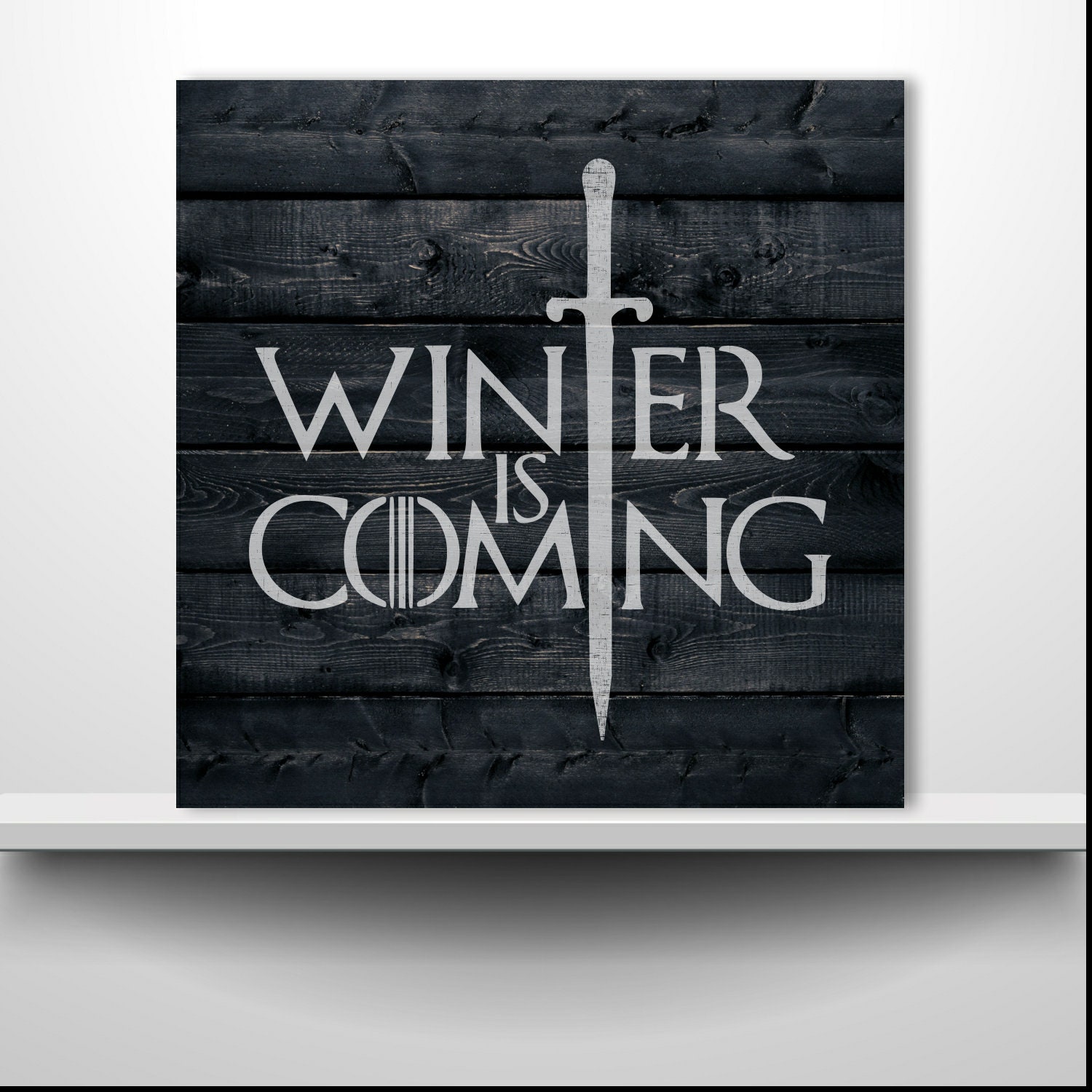 Winter Is Coming Stencil To Get Into The Winter Spirit, I Made A