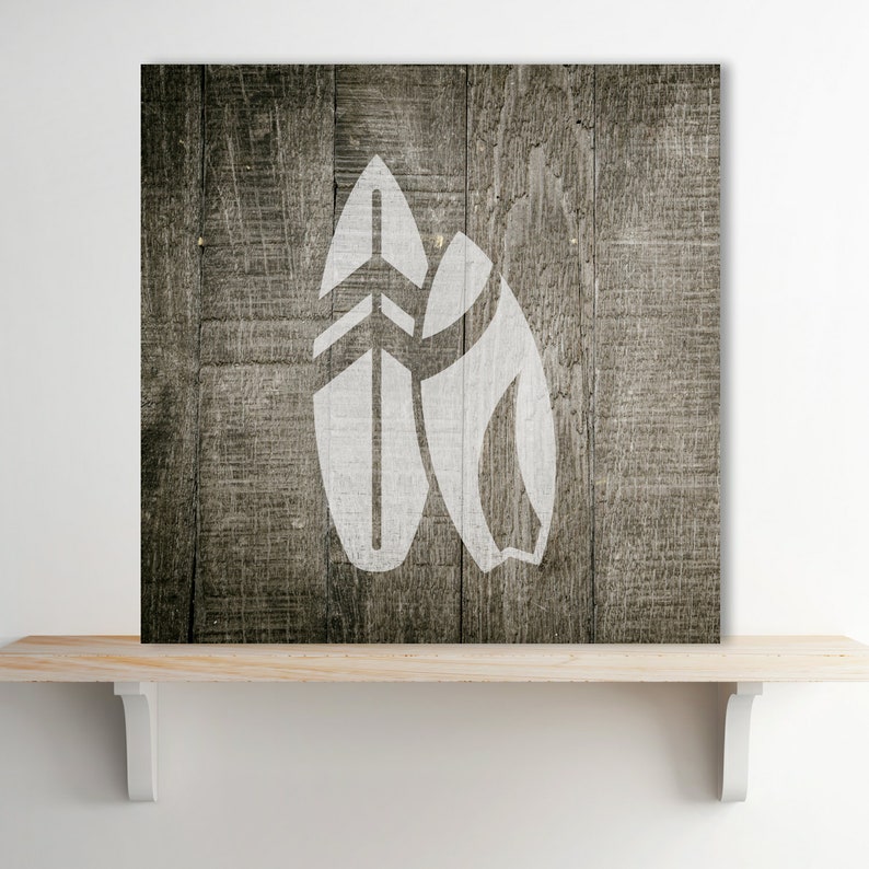 Surfboard Beach Stencil Plastic Mylar Stencil for Painting - Etsy