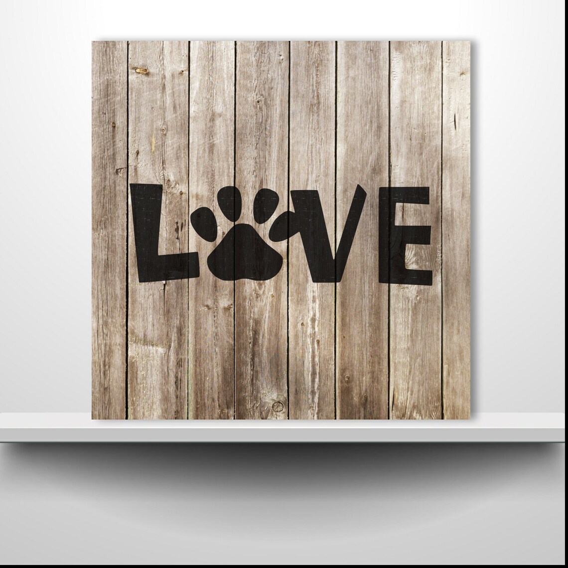 Love Paw Print Stencil Plastic Mylar Stencil for Painting - Etsy