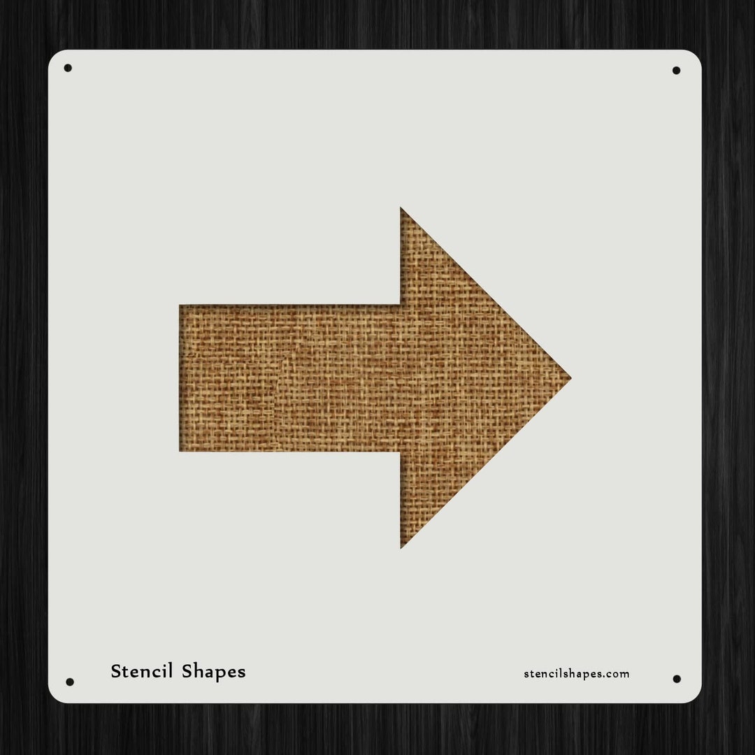 Arrow Point Direction , Style 6765 DIY Plastic Stencil Acrylic Mylar ...