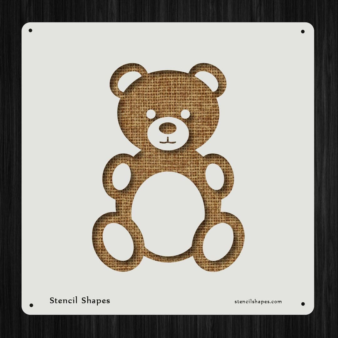Teddy Bear Baby Child Cuddle Style 4424 DIY Stencil Plastic Acrylic ...