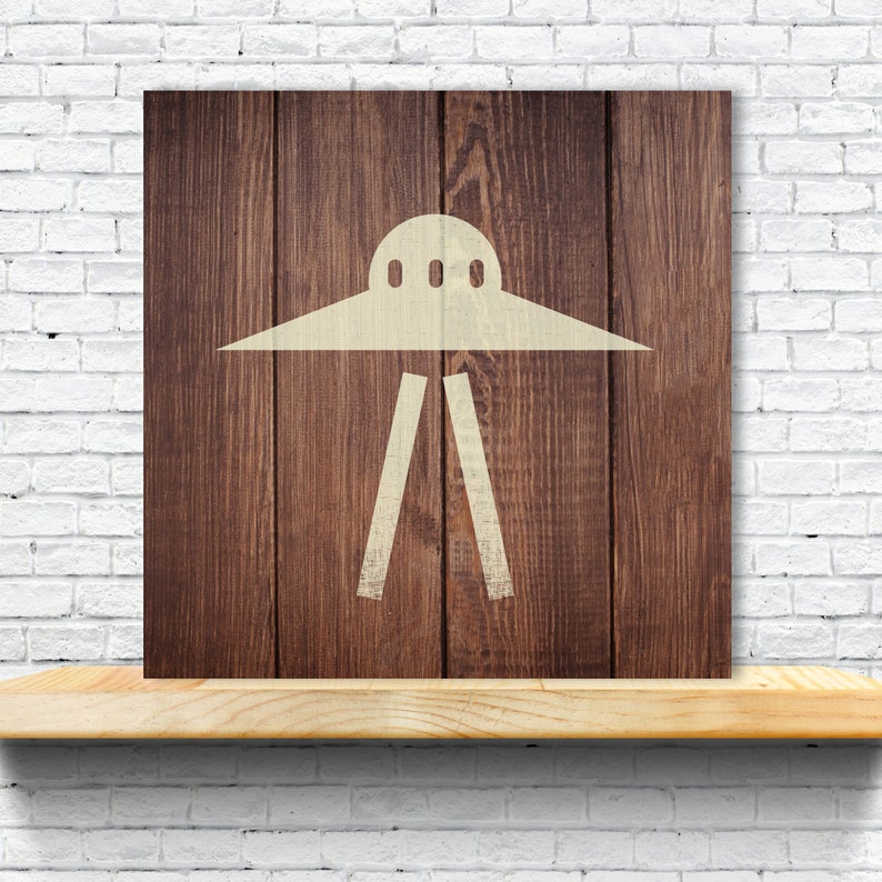 Ufo Abduction Stencil Plastic Mylar Stencil for Painting | Etsy