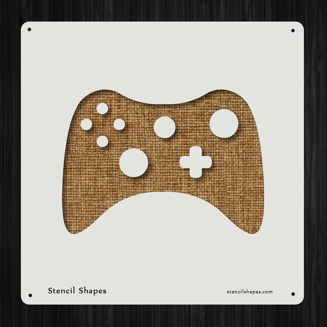 Video Game Controller Fun Joystick Style 5594 DIY Plastic Stencil ...