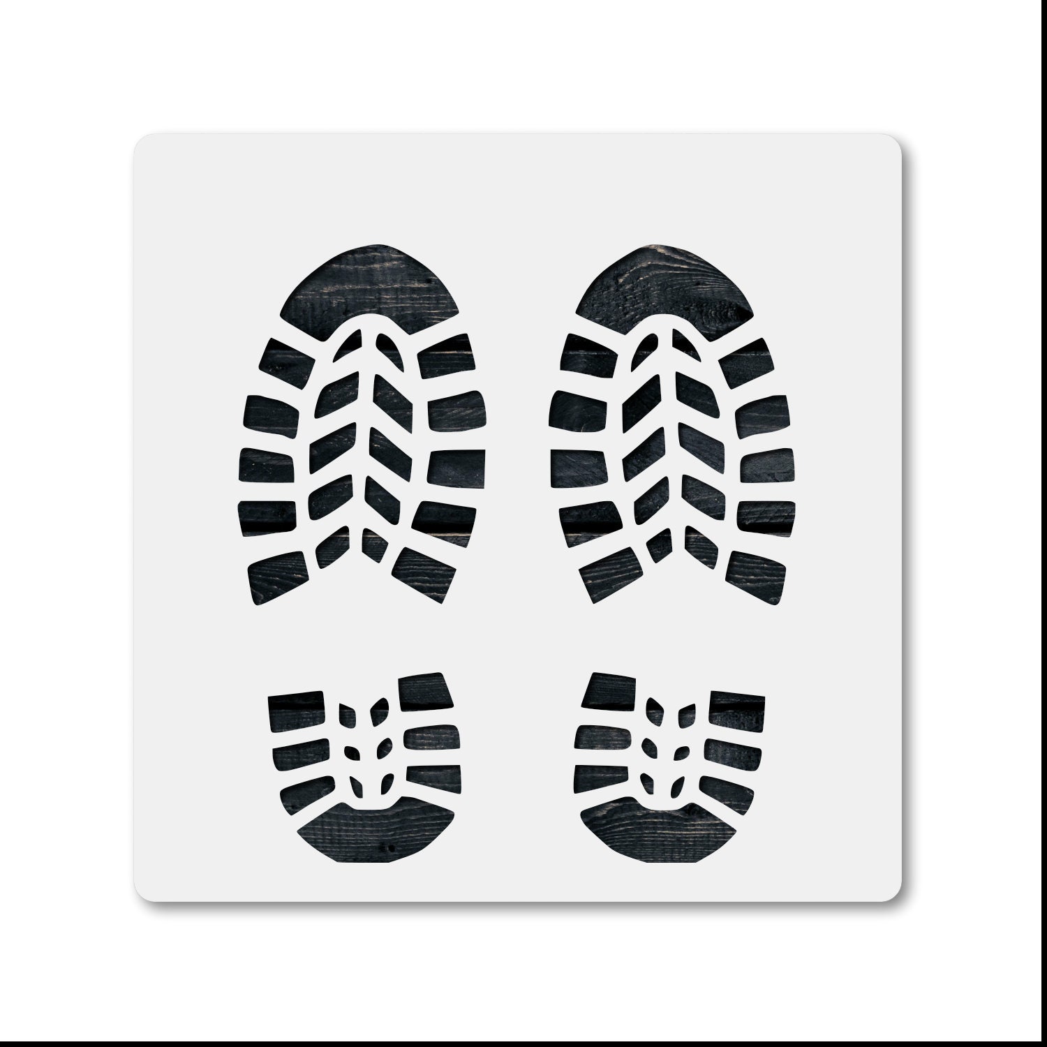 Foot Tread Sneaker Sole Bottom of Shoe Stencil Plastic Mylar - Etsy
