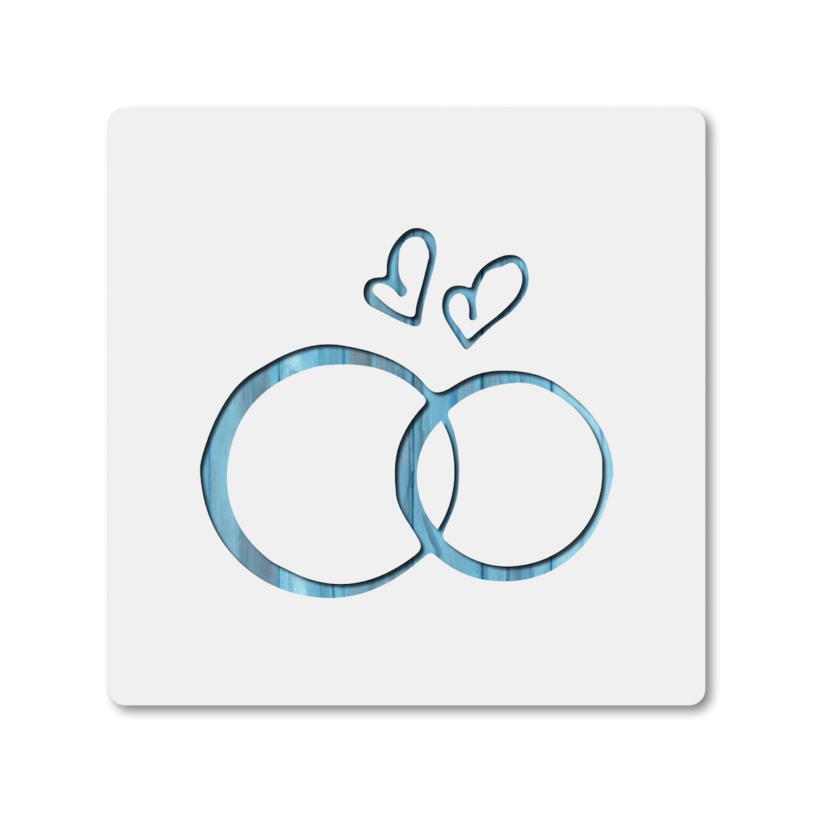 Wedding Ring Stencil Plastic Mylar Stencil for Painting - Etsy