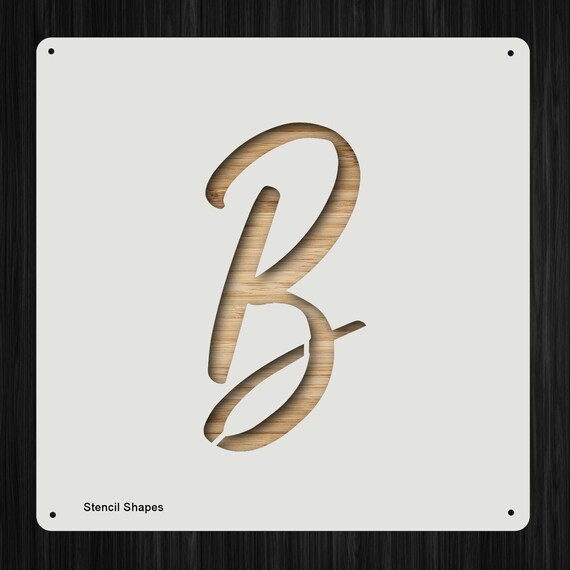 Letter B Capital Contemporary Hand 1389790 DIY Plastic | Etsy