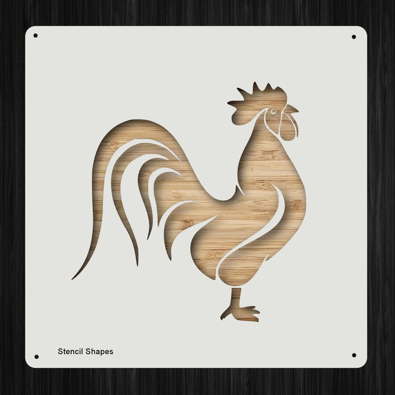 Rooster Stencil - Etsy