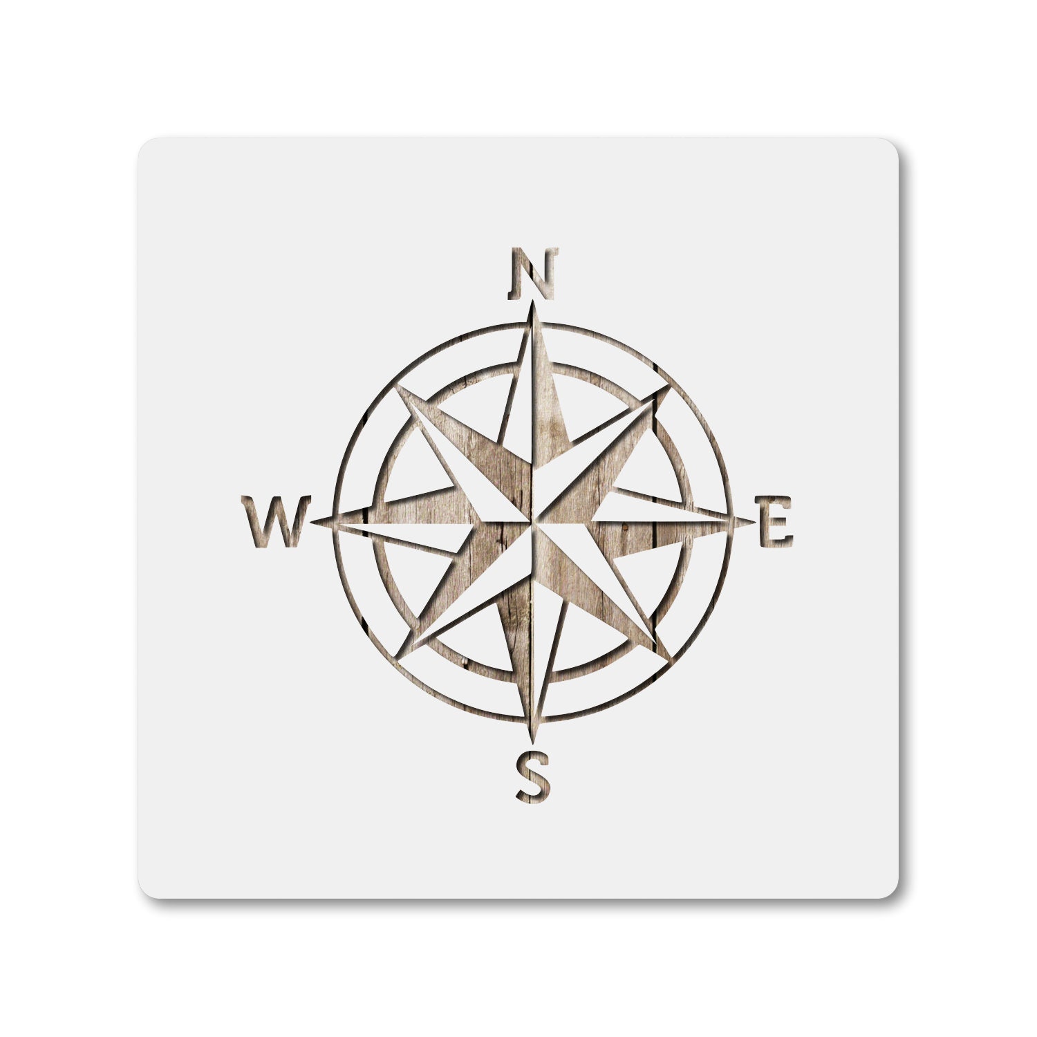 Compass Rose Stencil Plastic Mylar Stencil for Painting | Etsy