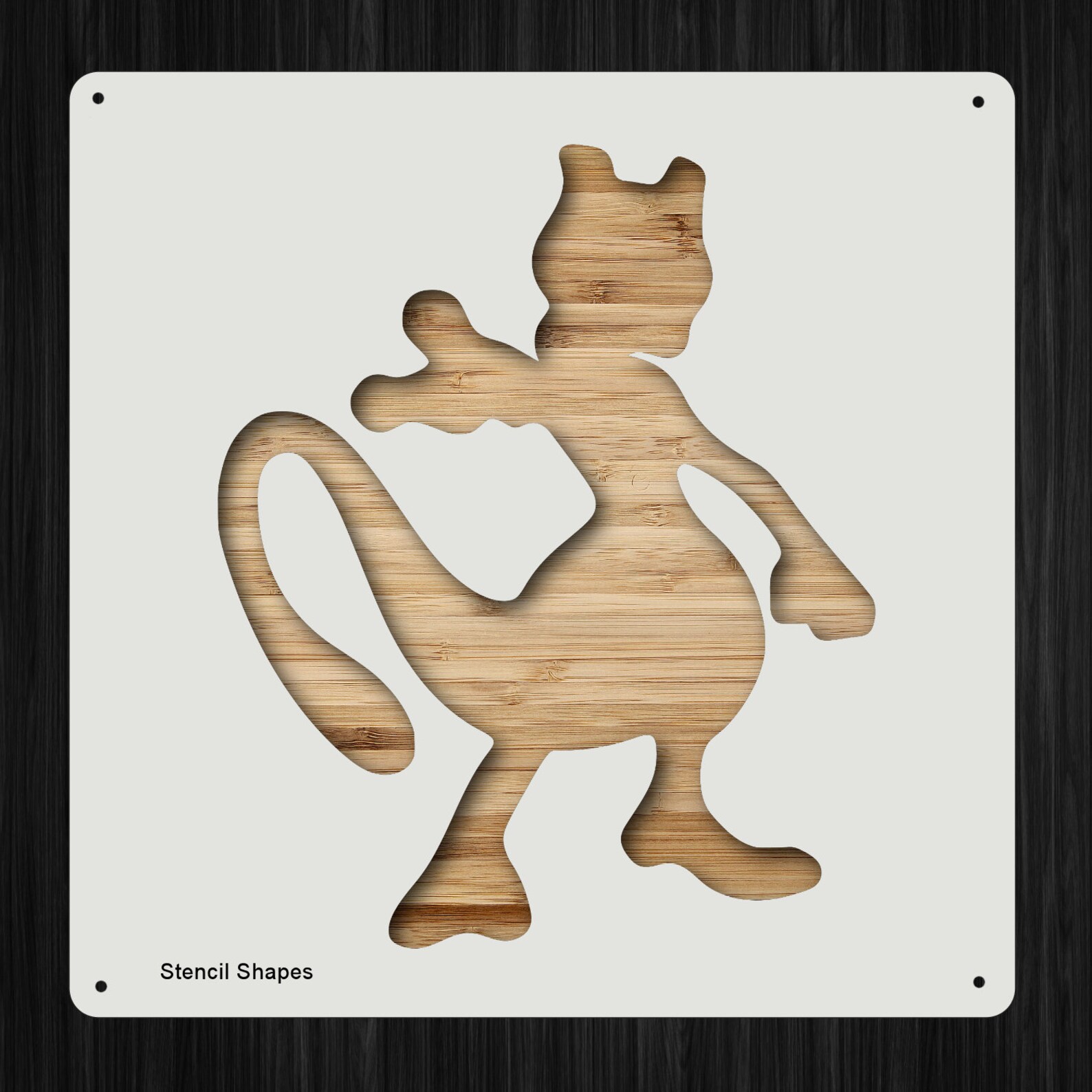 Mewtwo Pokemon Stencil Plastic Mylar Stencil for Painting - Etsy