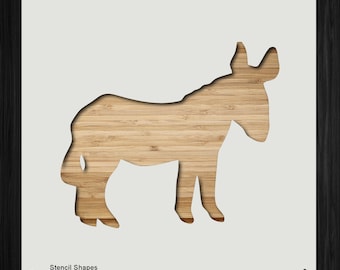 Donkey Stencil | Etsy