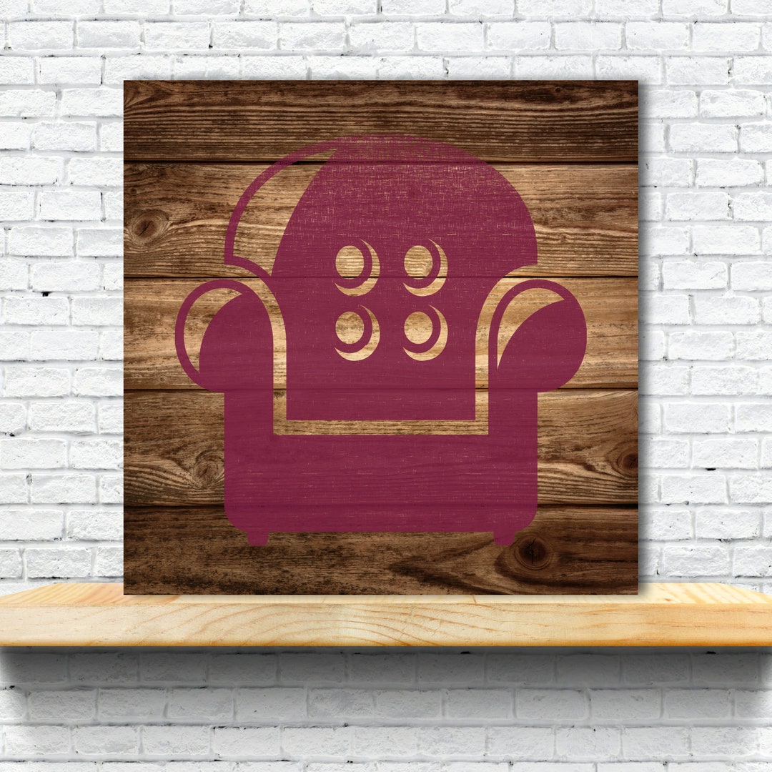 Sofa Relax Furniture, Stencil Plastic Mylar Stencil for Painting, Walls ...