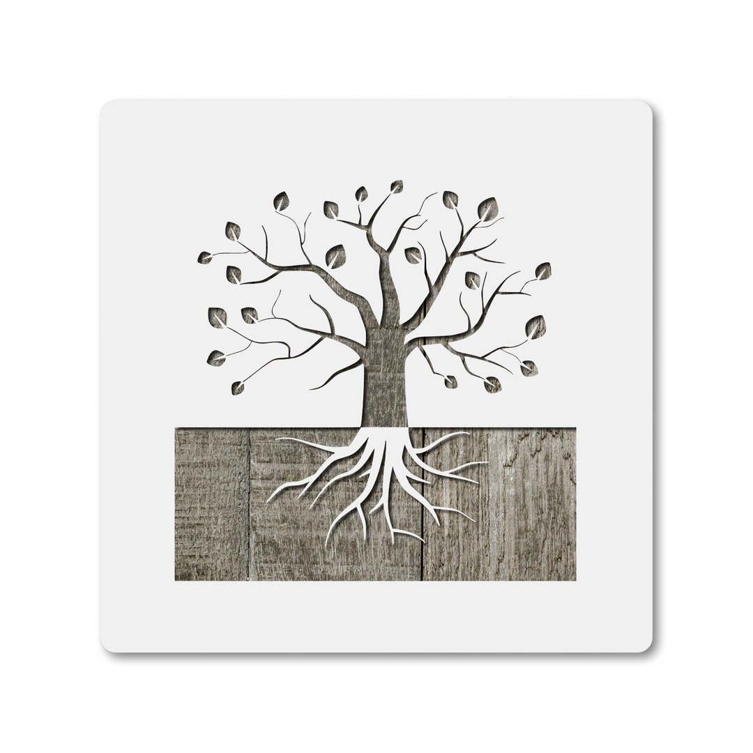 Tree Roots, Tree Mylar Stencil Reusable for Crafts and Decorations Diy ...