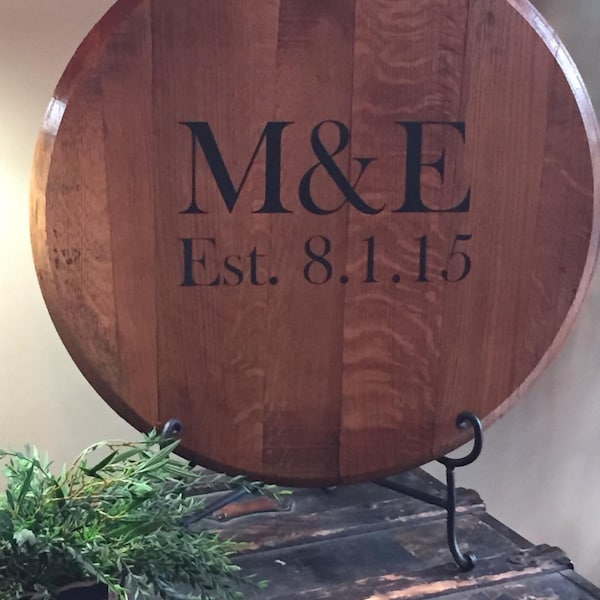 Wedding Guest Book Wine Barrel Tray - Etsy