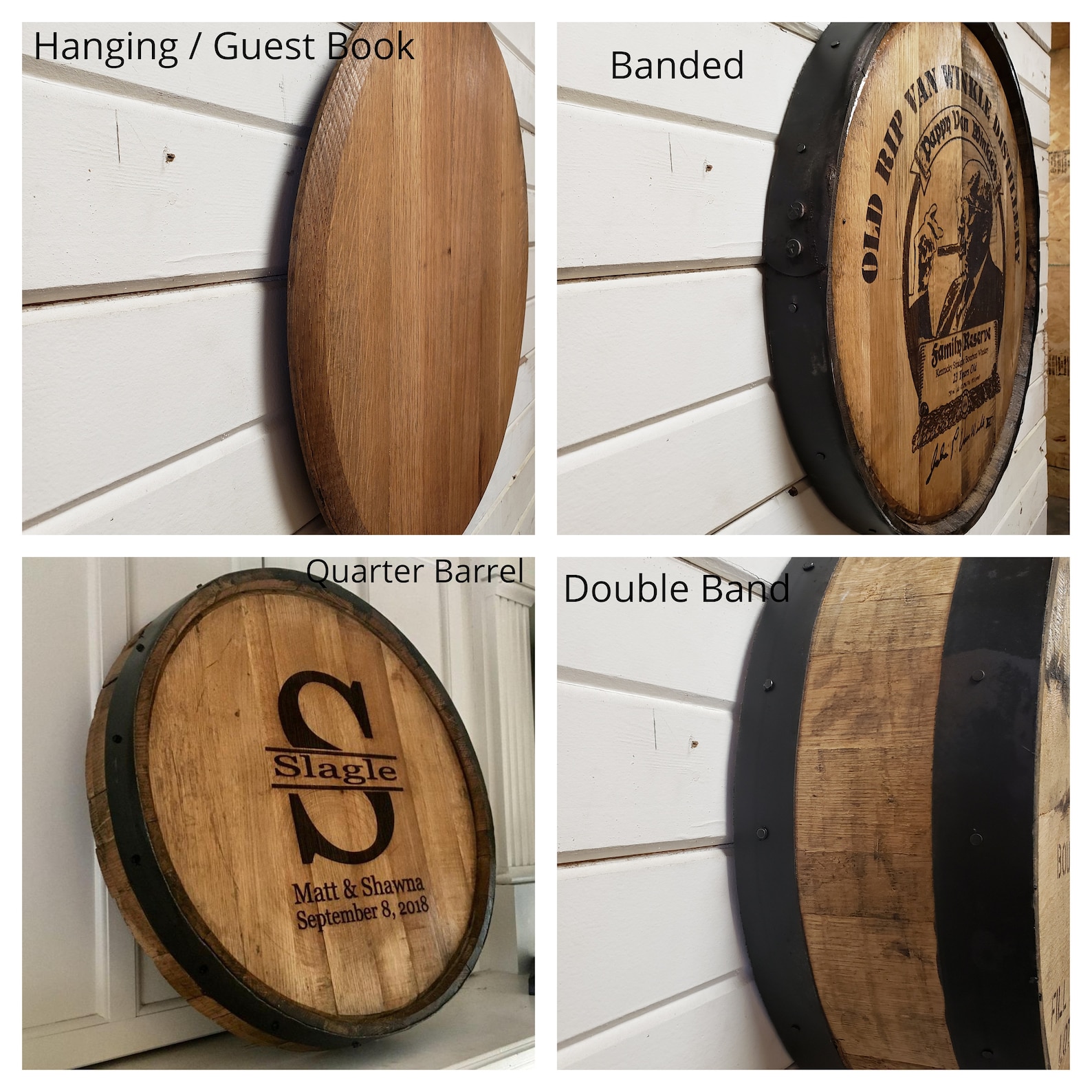 Custom bourbon whiskey barrel head lid laser engraved logo | Etsy