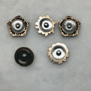 Rose Gold Snap Buttons; Interchangeable 18mm Snap Buttons: Snap Button ...