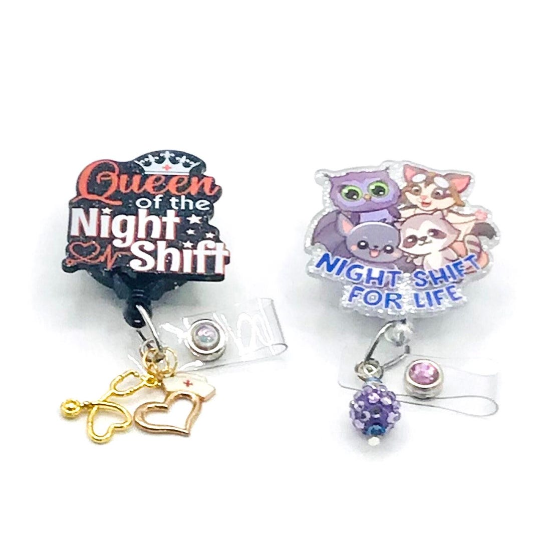 Night Shift Medical, Retractable Badge Holder Nurse Retractable Reel ID ...