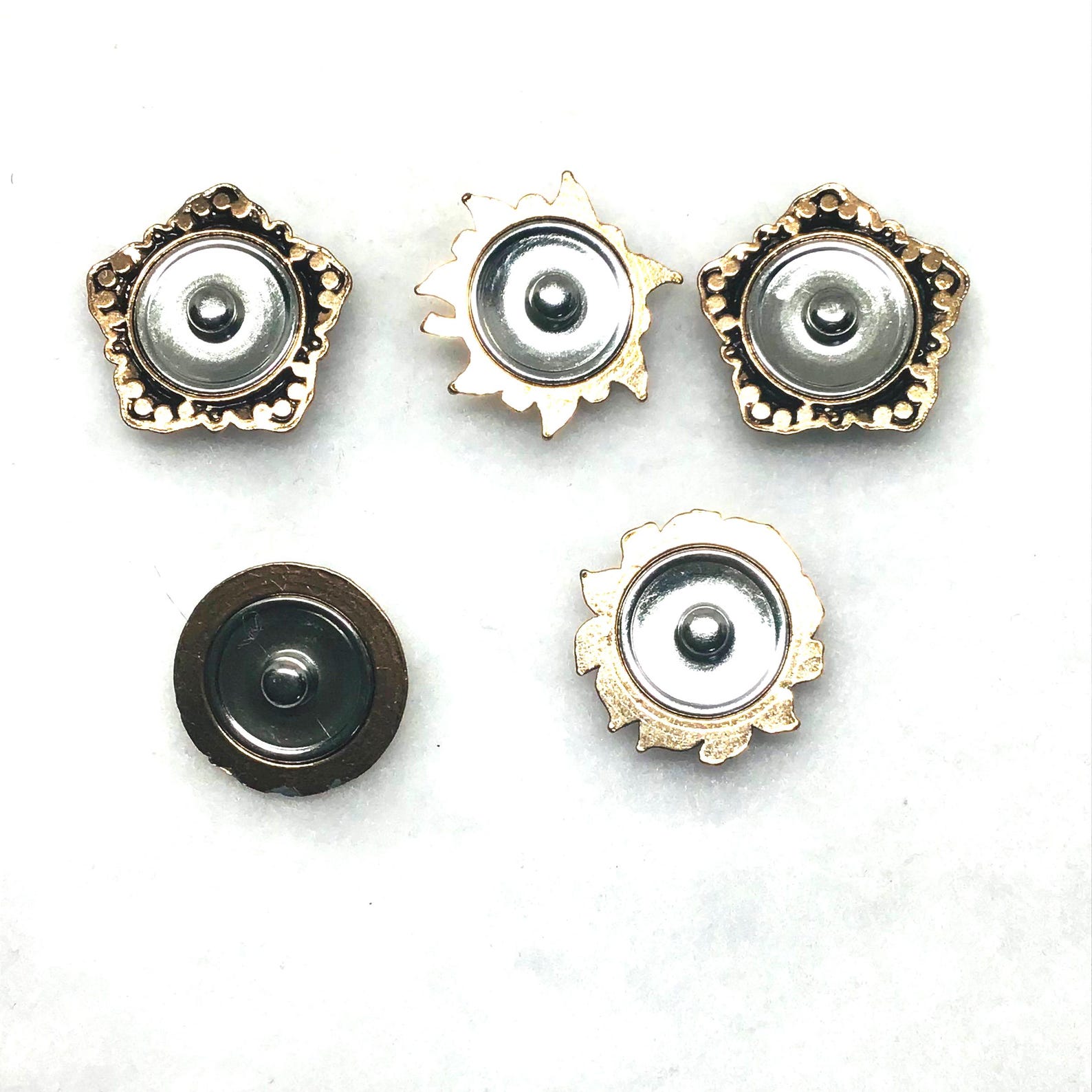 Rose Gold Snap Buttons; Interchangeable 18mm Snap Buttons: Snap Button ...