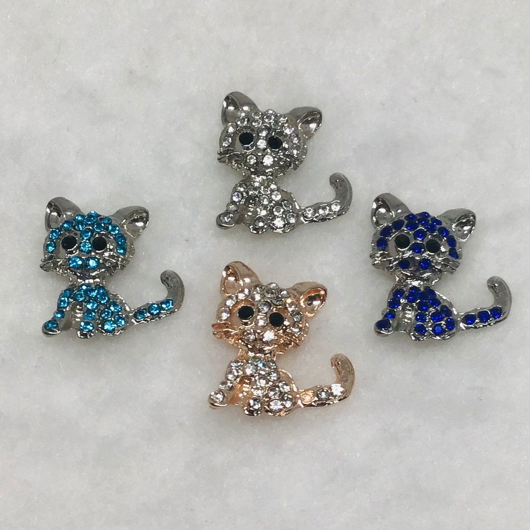 Kitty Cat Snap Buttons, 18mm Snap Buttons; to Use With: Snap Button ...