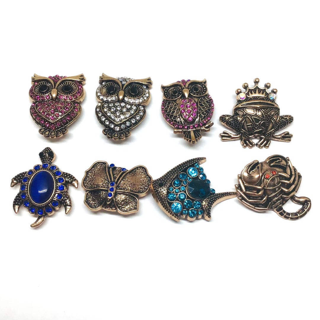 Rose Gold Snap Buttons; Interchangeable 18mm Snap Buttons: Snap Button ...